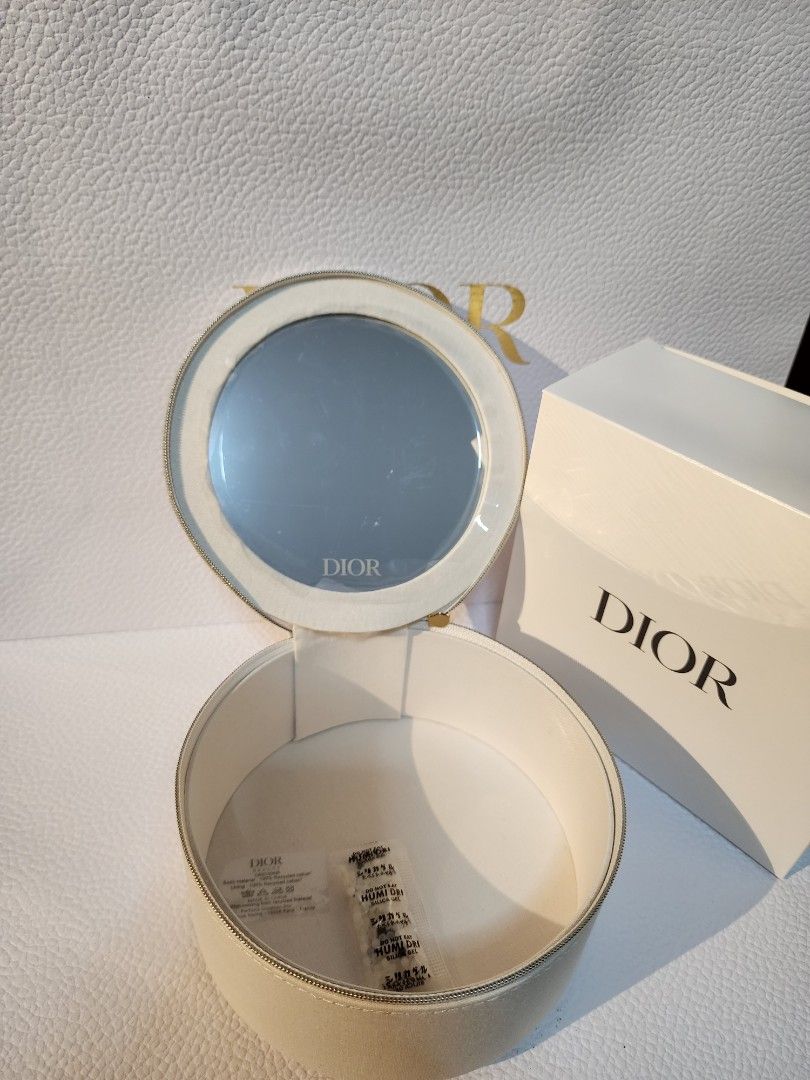 Dior round vanity pouch, Women's Fashion, Jewelry & Organisers ...