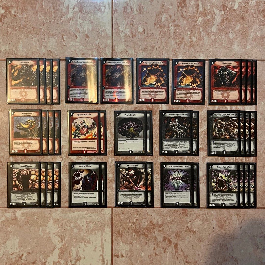Duel Masters DF Rock Beasts & Worms Deck, Hobbies & Toys, Toys & Games ...