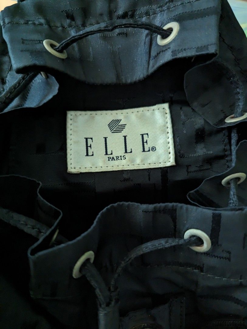 ELLE Black Bagpack, Women's Fashion, Bags & Wallets, Backpacks on Carousell
