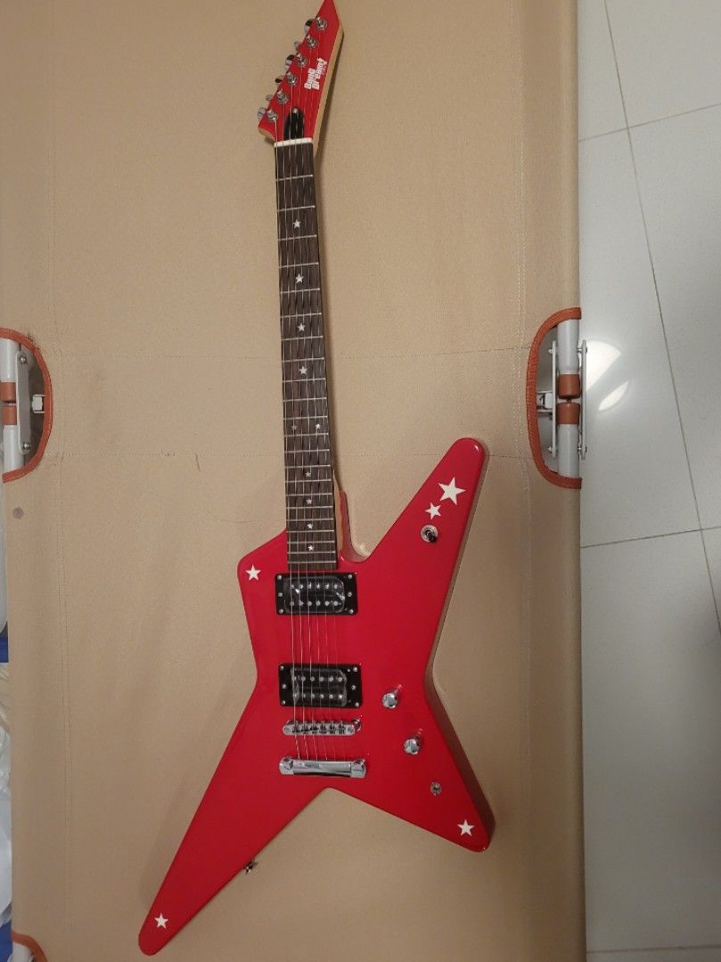 ESP bang dream kasumi random star guitar, 興趣及遊戲, 音樂、樂器 & 配件, 樂器 - Carousell