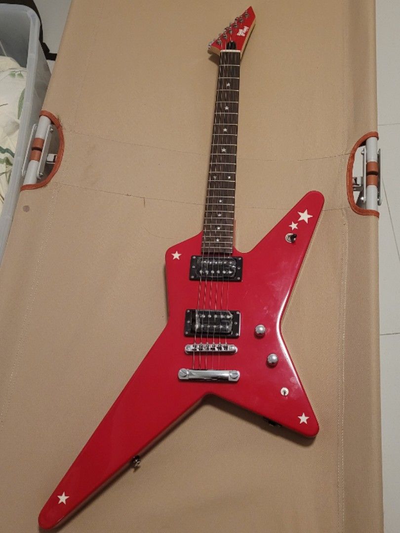ESP bang dream kasumi random star guitar, 興趣及遊戲, 音樂、樂器 & 配件, 樂器 - Carousell