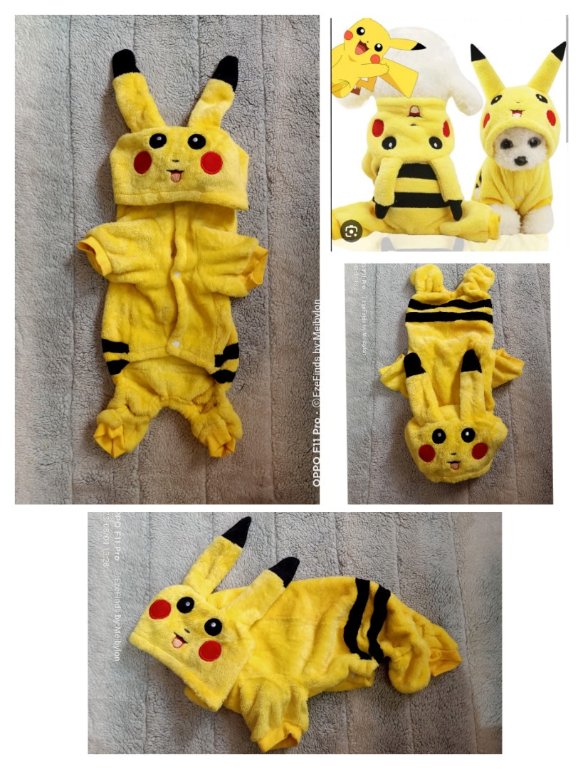 EZEFINDS Pokemon Pikachu Fur Baby | Dog Pet Costume on Carousell