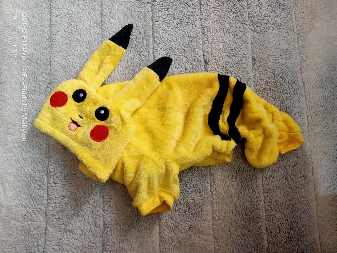 EZEFINDS Pokemon Pikachu Fur Baby | Dog Pet Costume on Carousell
