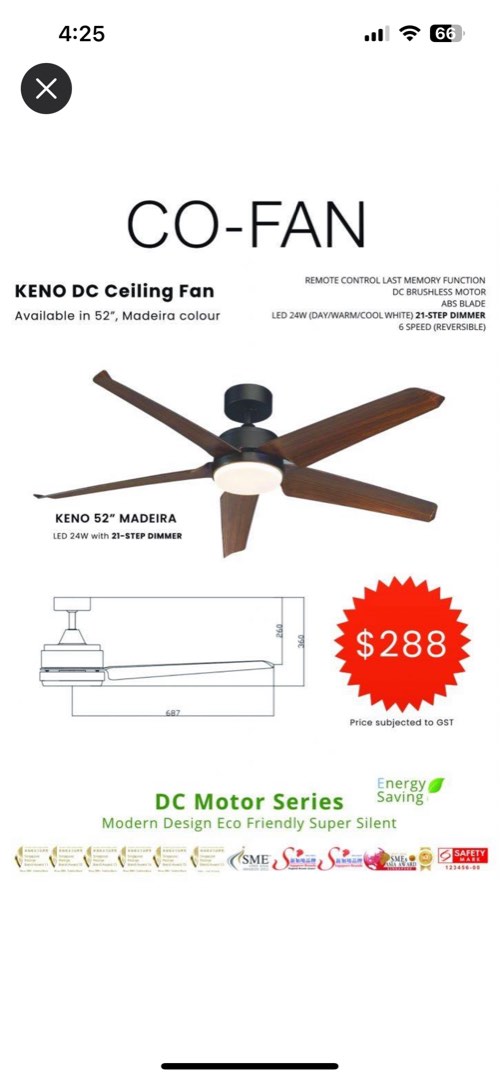 Fanco Ceiling, Furniture & Home Living, Lighting & Fans, Fans on Carousell