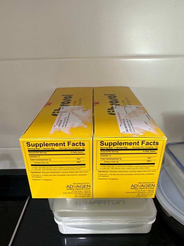 Fibrosol Prebiotic Soluble Fiber Supplement Powder (30 Sachets), Health ...