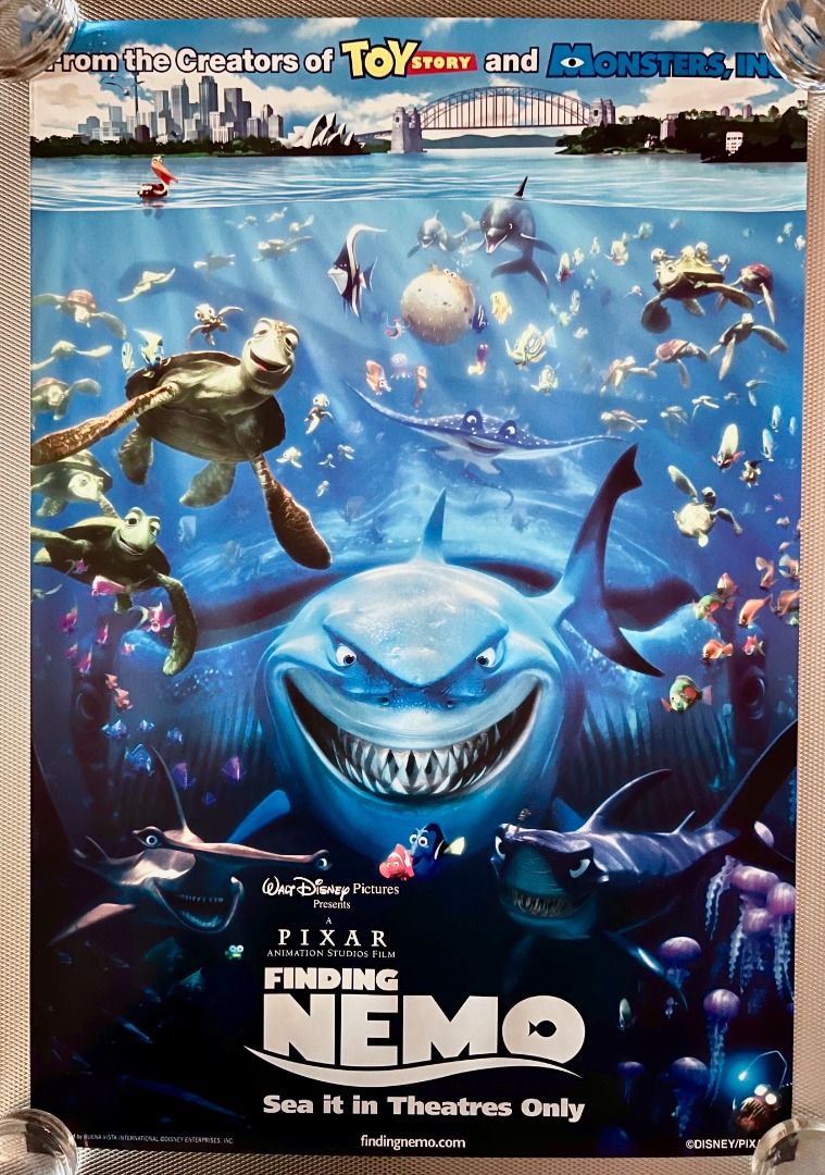 Finding Nemo Movie Poster, Hobbies & Toys, Memorabilia & Collectibles, Vintage Collectibles on ...