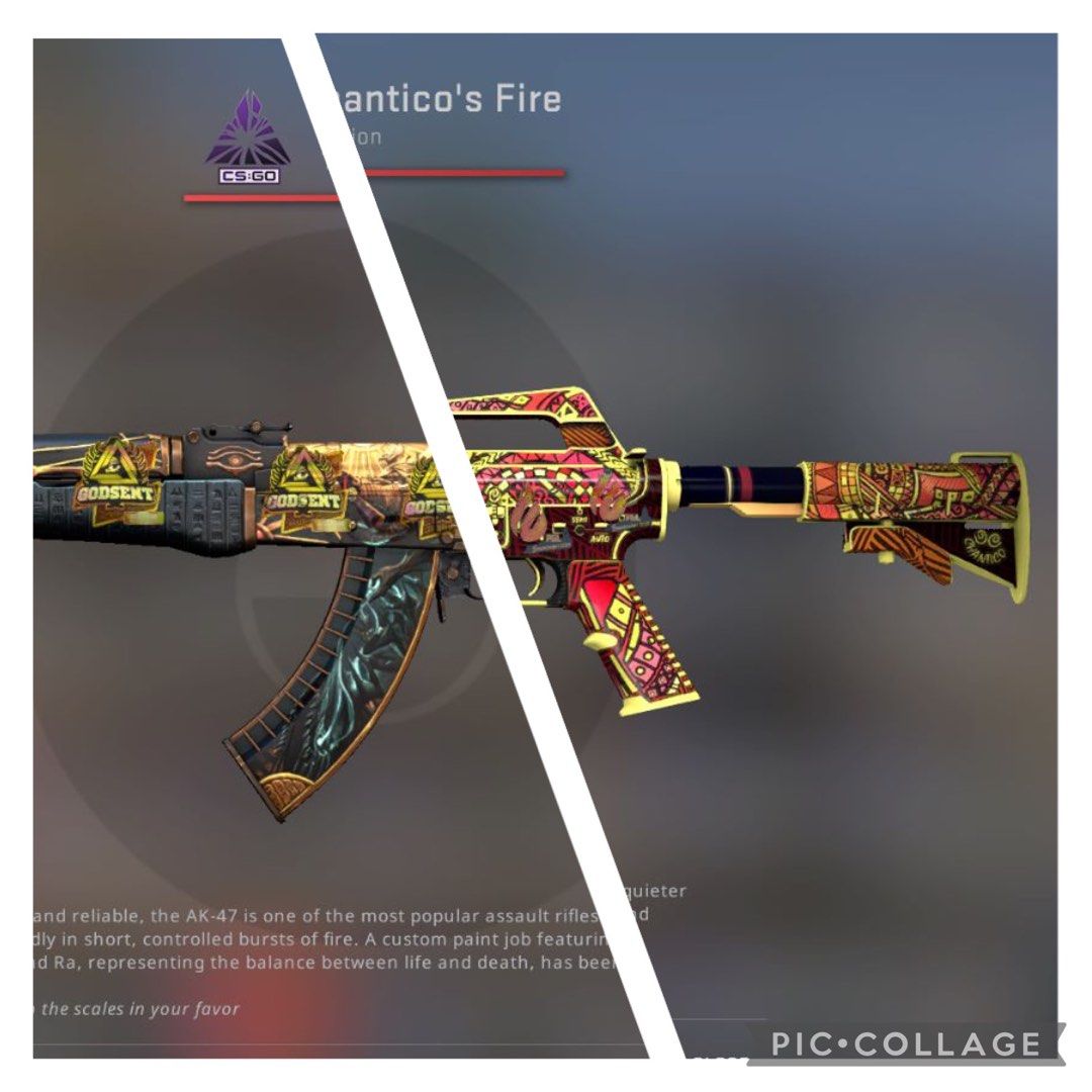 (FN) AK-47 | Legion of Anubis / (FN) M4A1-S | Chantico's Fire, Video Gaming, Gaming Accessories ...