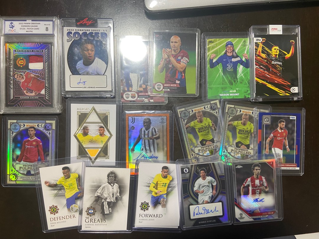 Football Soccer cards autograph patches slabs panini topps, Hobbies ...