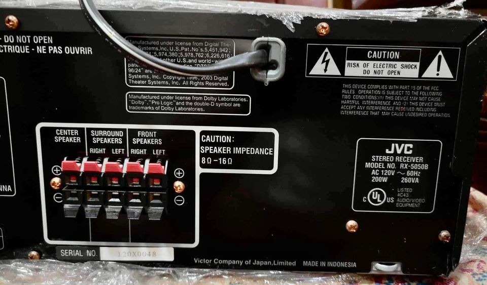 FOR SALE! JVC RX-5050 5.1 AVR on Carousell