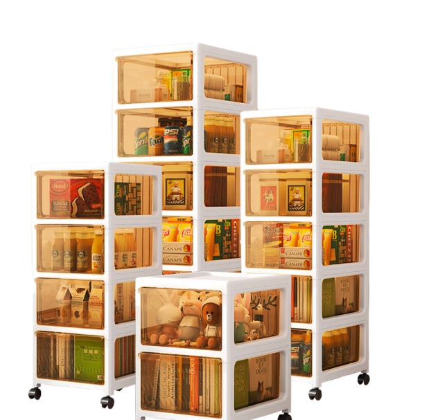 [FREE DELIVERY] SAMEYA Storage Cabinet with Castors/ Boxes / Organizers ...