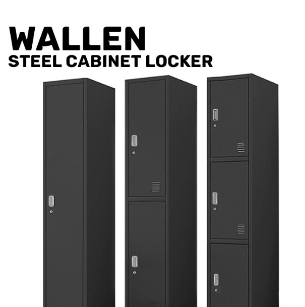 [FREE DELIVERY] WALLEN Steel Cabinet Locker (Free Assembly) / Office ...