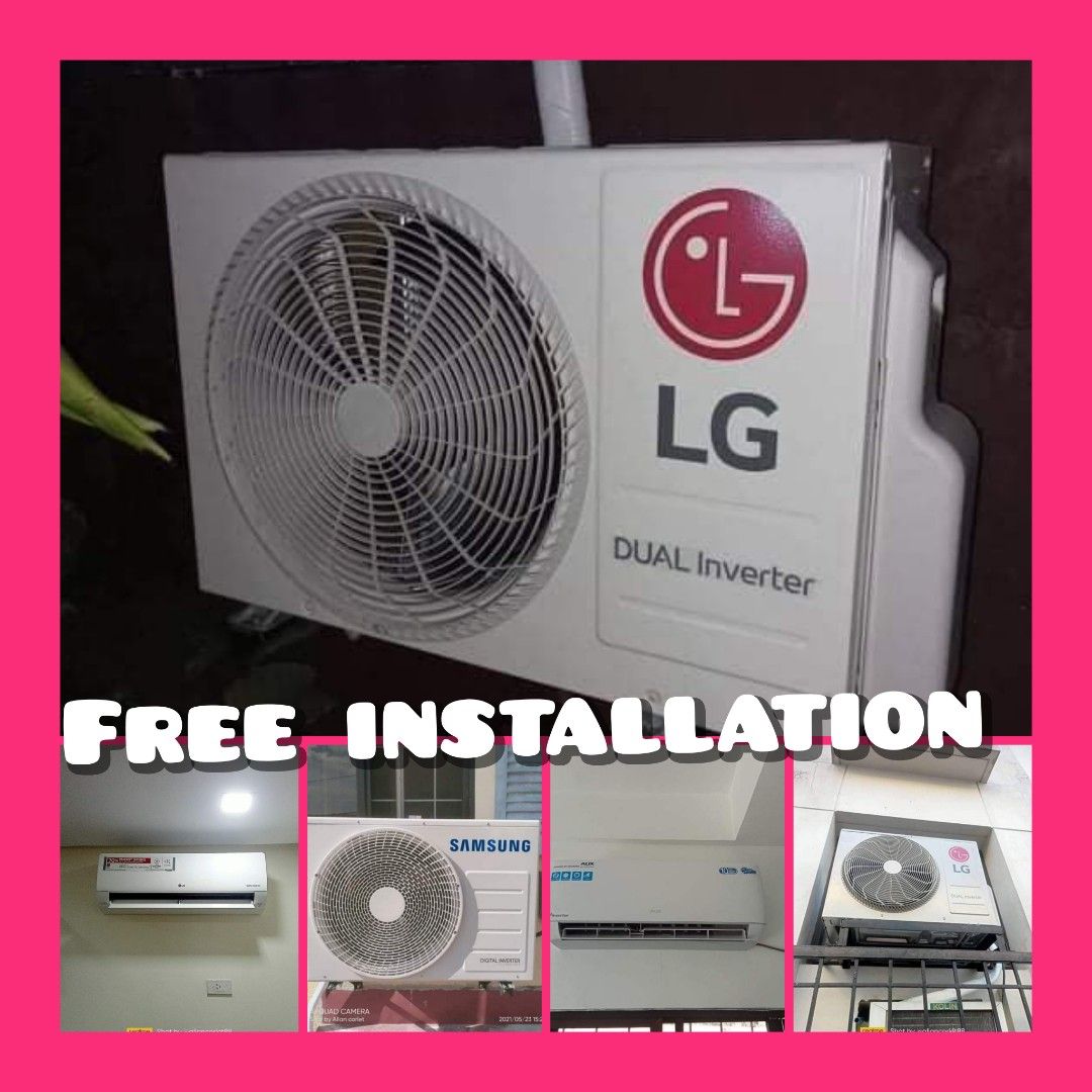 FREE INSTALLATION BRAND NEW AIRCON SPLIT TYPE INVERTER, TV & Home ...