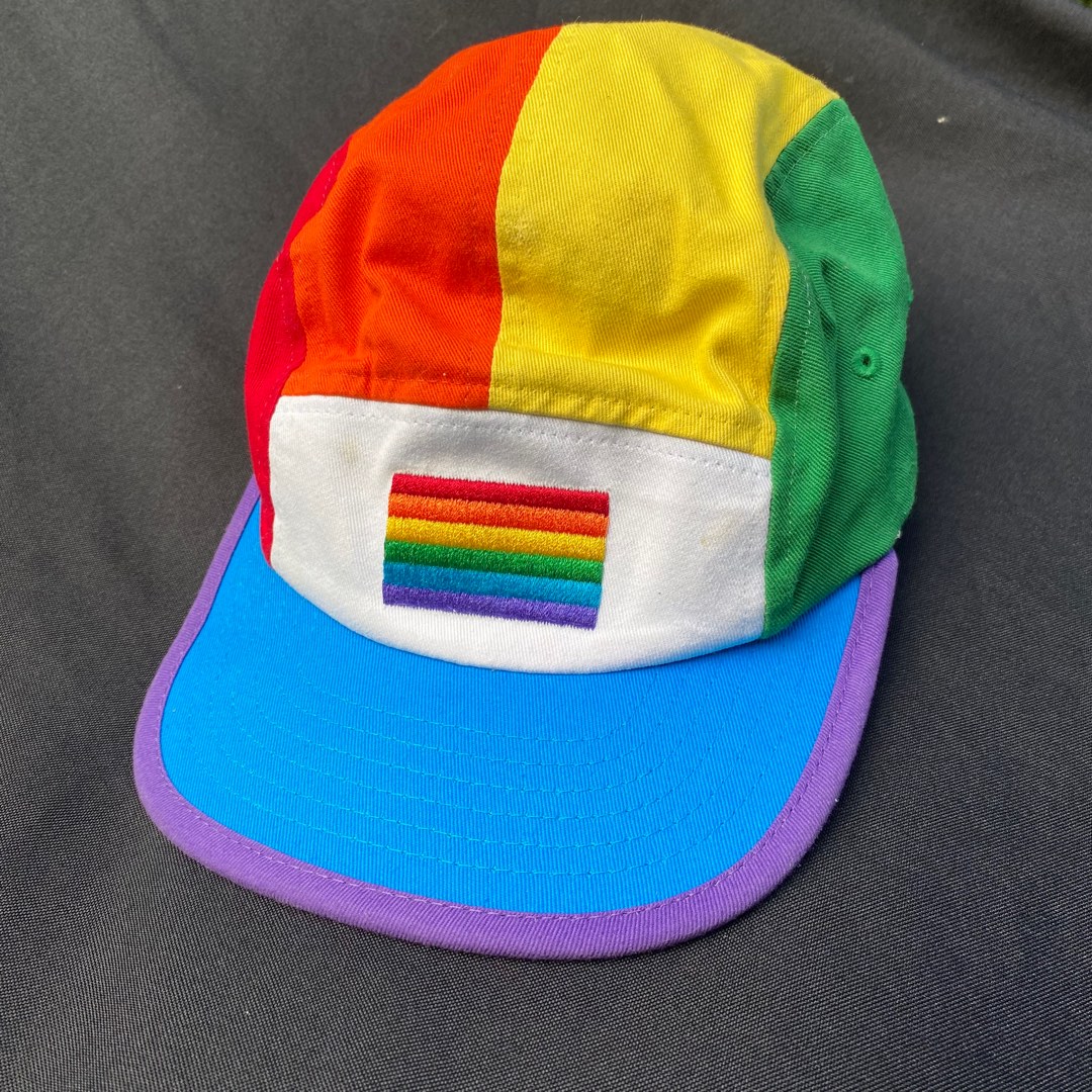 Free size rainbow cap, Men's Fashion, Watches & Accessories, Caps ...