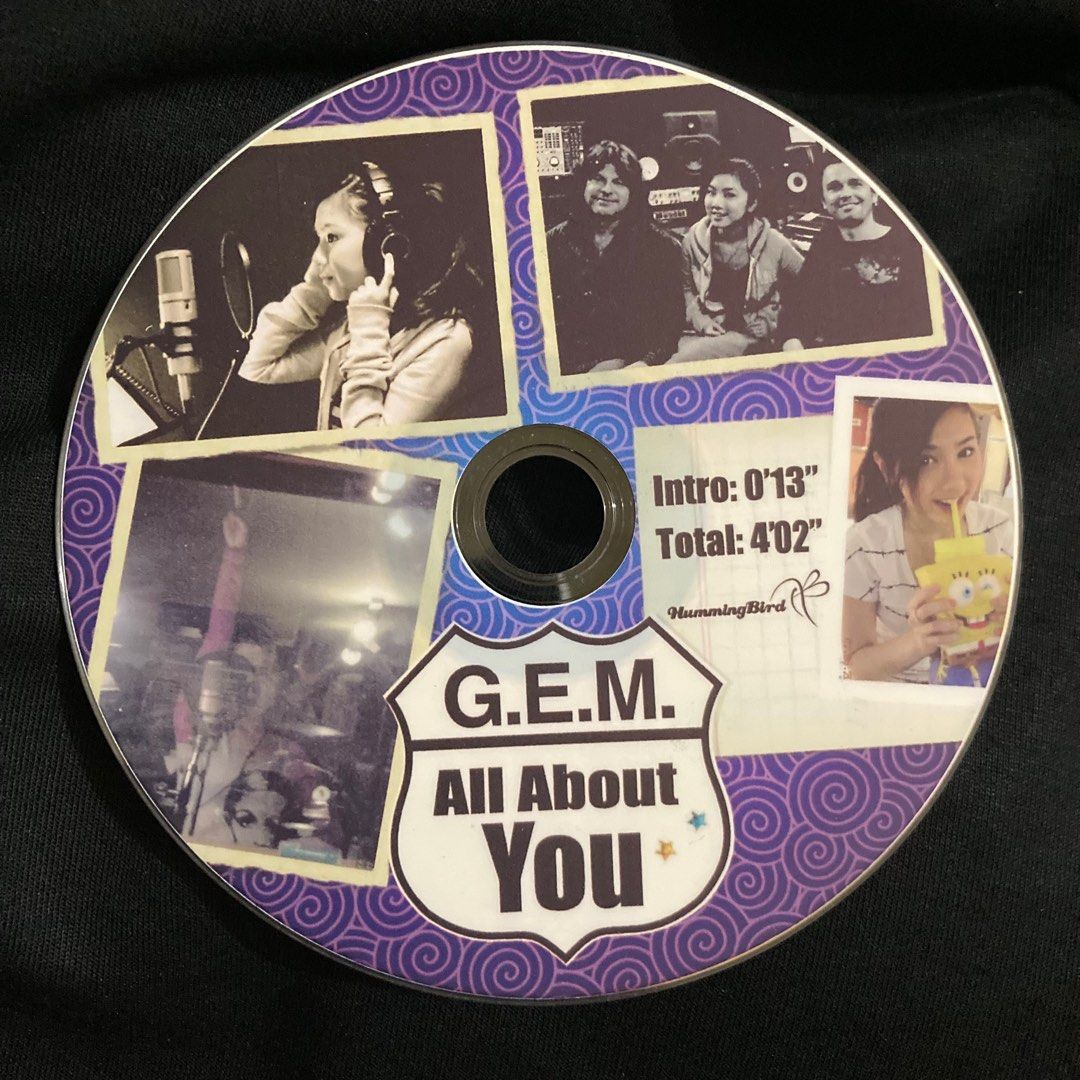 G.E.M. GEM 鄧紫棋 All About You 絕版 單曲 派台 白版 All About U, 興趣及遊戲, 音樂、樂器 & 配件, 音樂與媒體 - CD 及 DVD ...