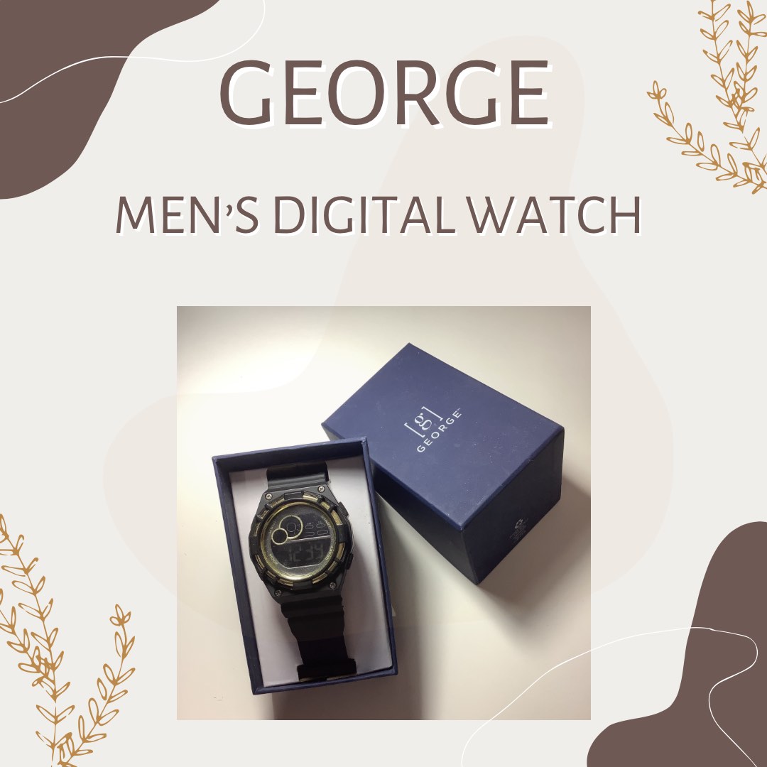 George Men’s Digital Watch, Men's Fashion, Watches & Accessories ...