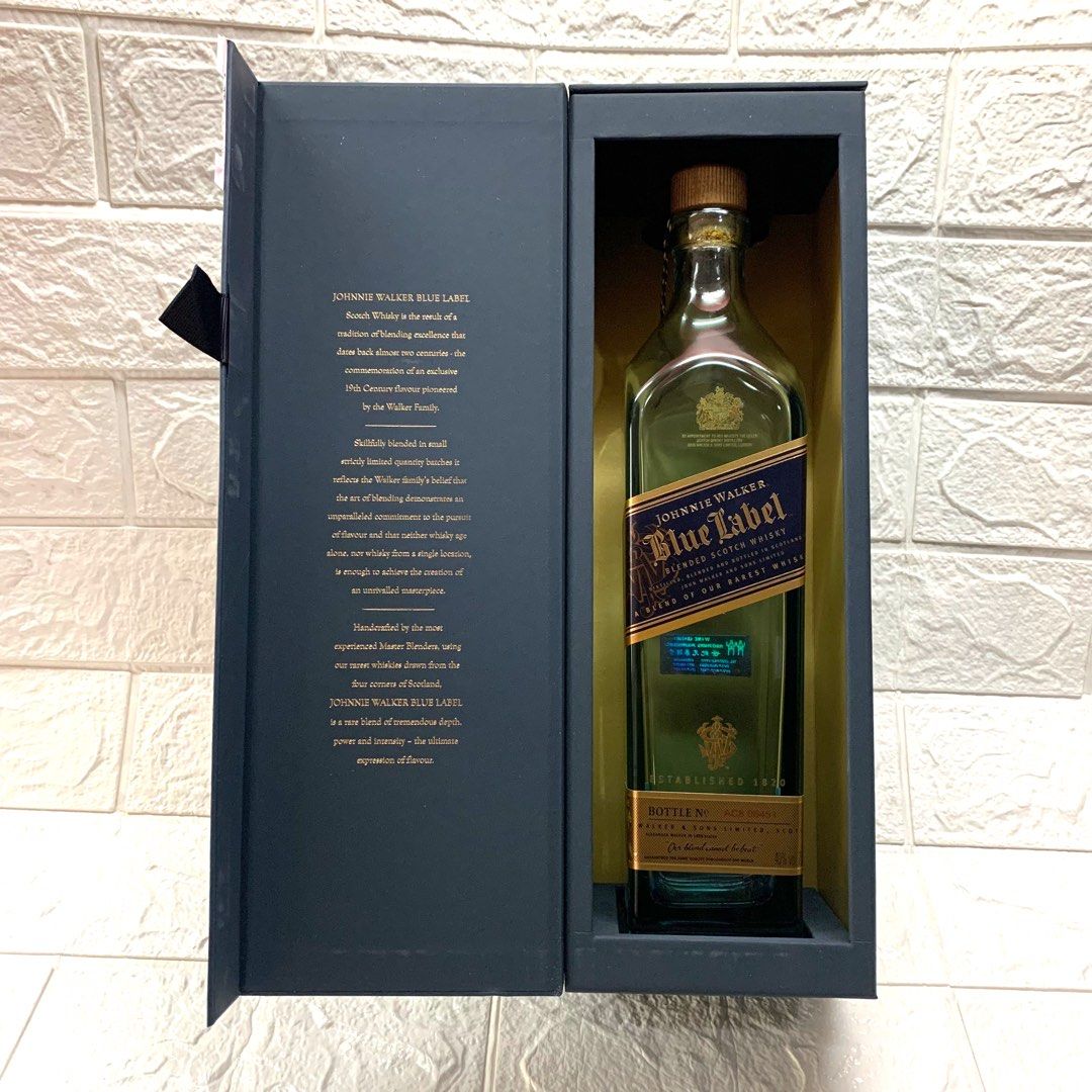 Glass Bottle Blue Label (Bottle Only) on Carousell