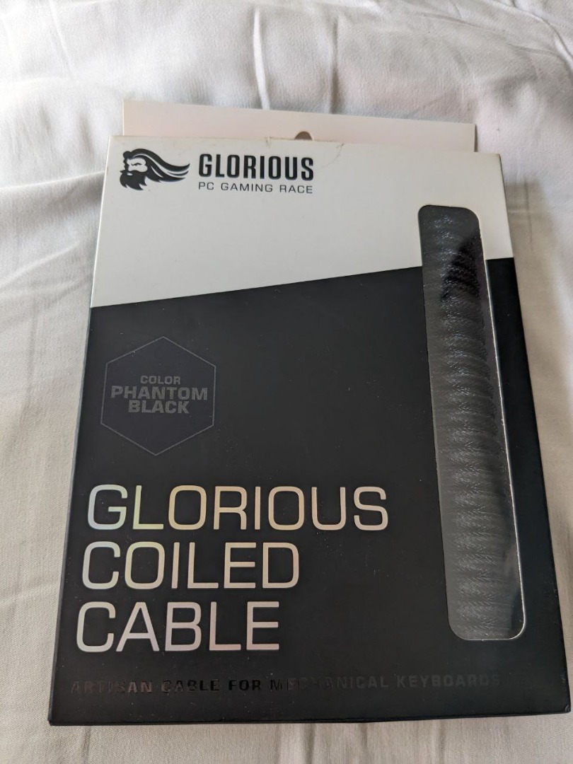 Glorious Coiled Cable Phantom Black, Computers & Tech, Parts ...