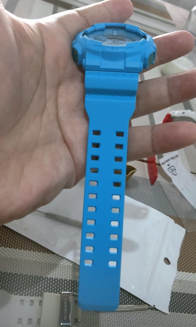 Gshock GA110 SMURF custom matt sky blue brand new original snb on Carousell