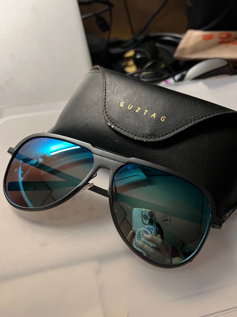 guztav sunglasses ice blue on Carousell