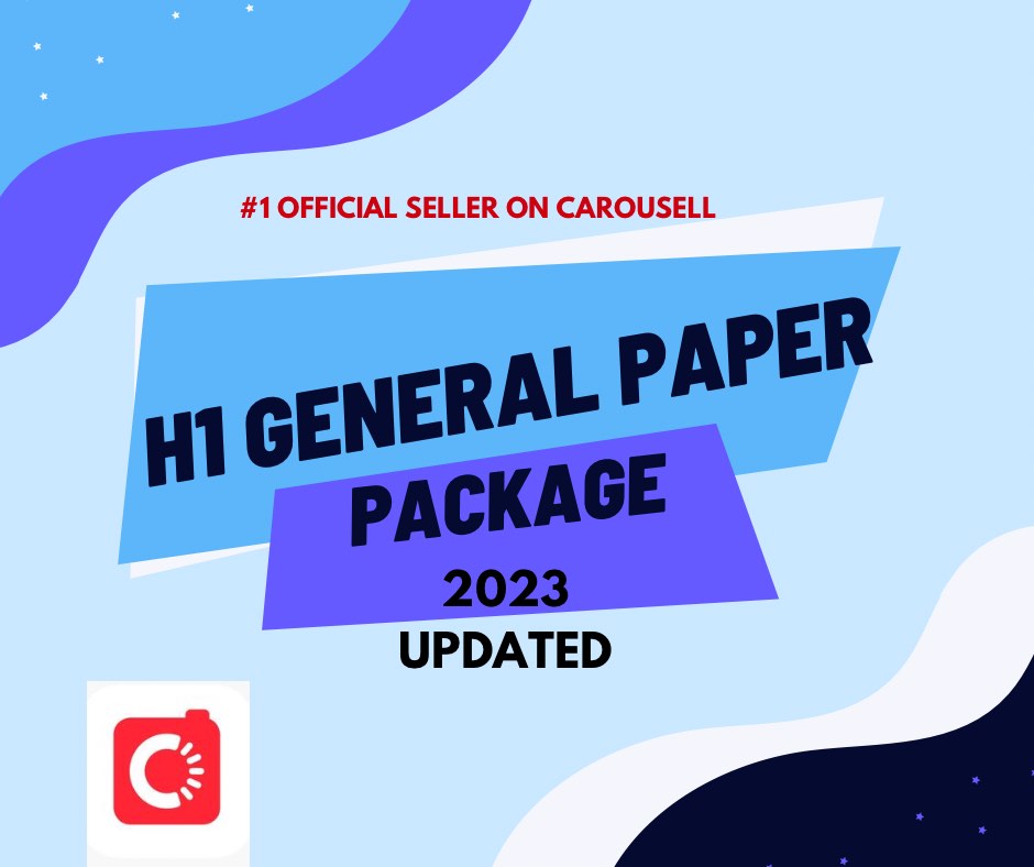 H1 General Paper Package GP (2023 A Level/RJC/NYJC/HCI Example Banks ...