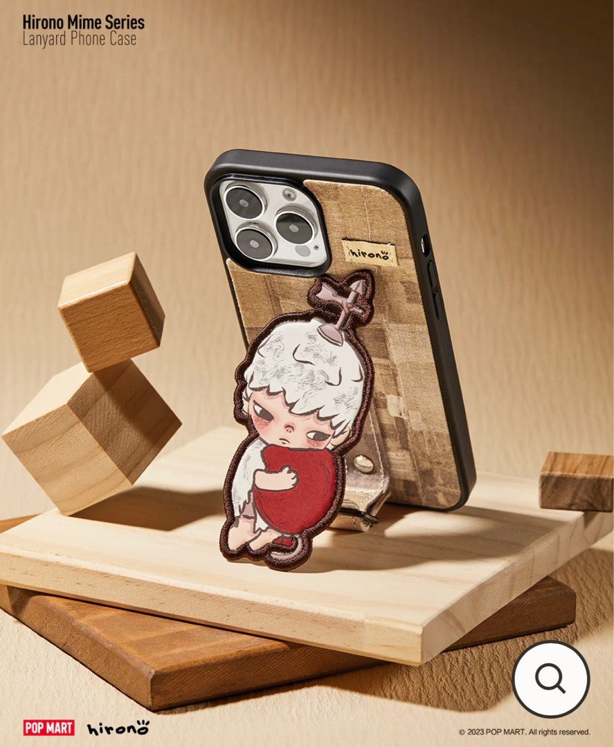 Hirono Mime Series Popmart Lanyard Phone Case / IPHONE 13 Pro max ...