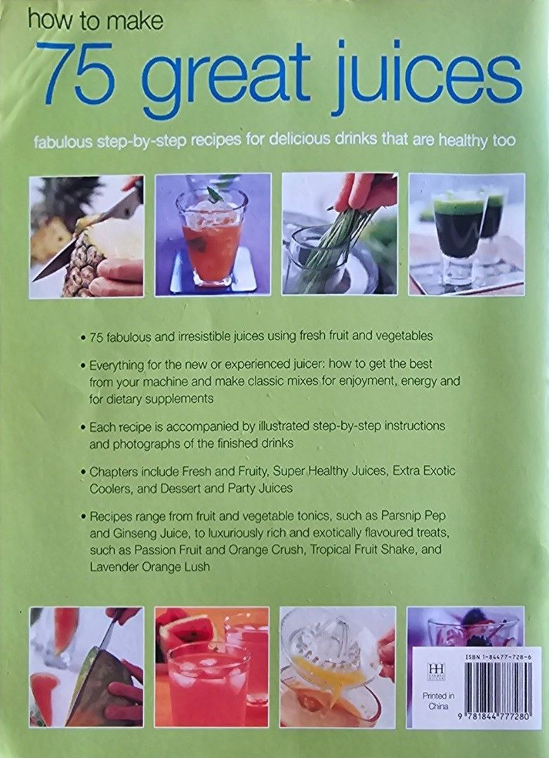 How to make 75 great juices, Hobbies & Toys, Books & Magazines, Fiction ...