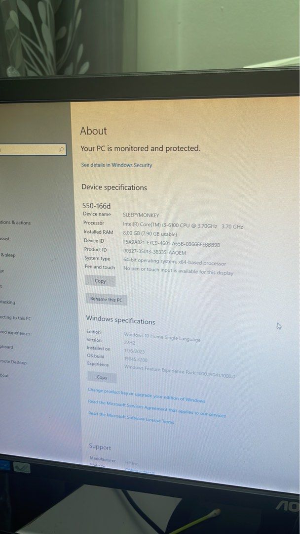 HP Pavilion 550-166d - Desktop & Monitor, Computers & Tech, Desktops on ...