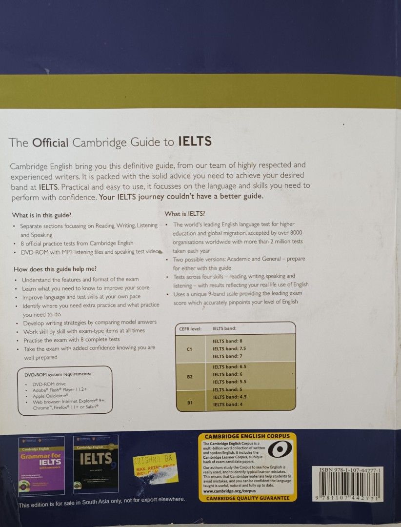 IELTS - The official Cambridge Guide, Hobbies & Toys, Books & Magazines ...