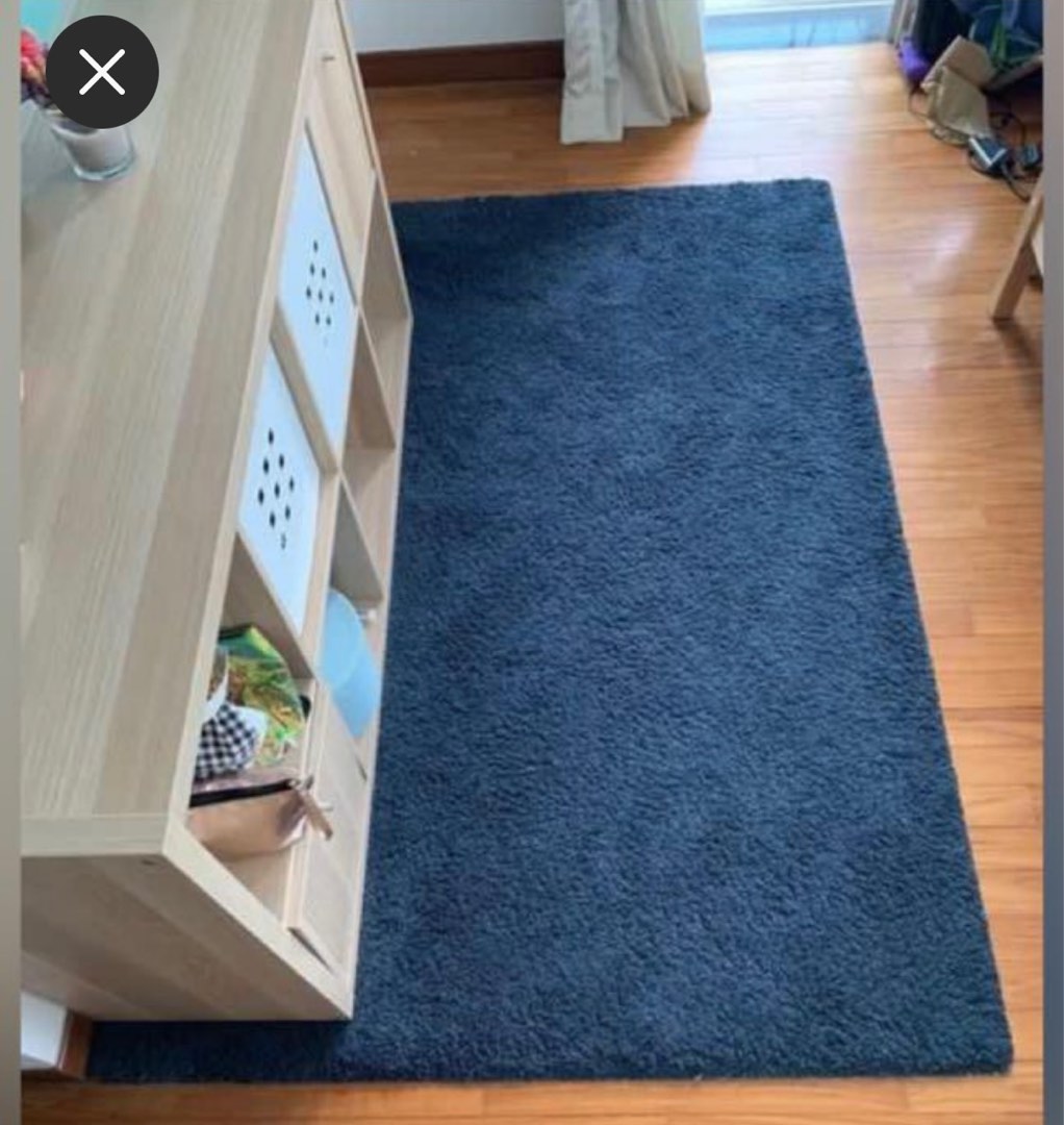Ikea Carpet/Rug (Dark Blue), Furniture & Home Living, Home Decor ...