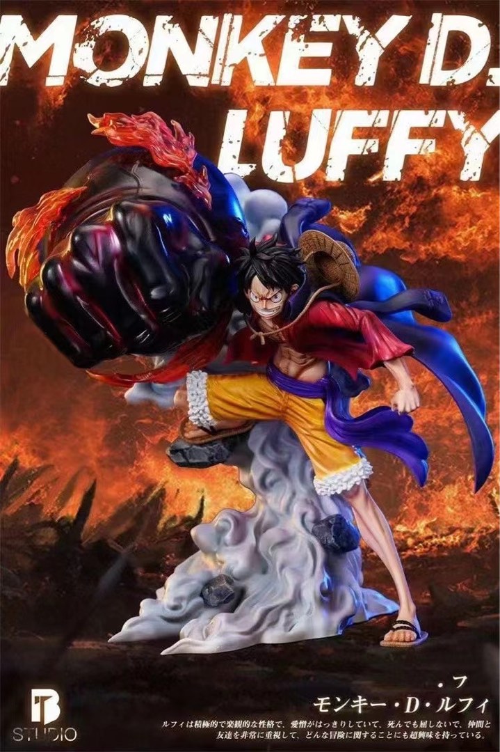 INSTOCK/BT Studio One Piece Monkey D Luffy Red Roc, Hobbies & Toys ...