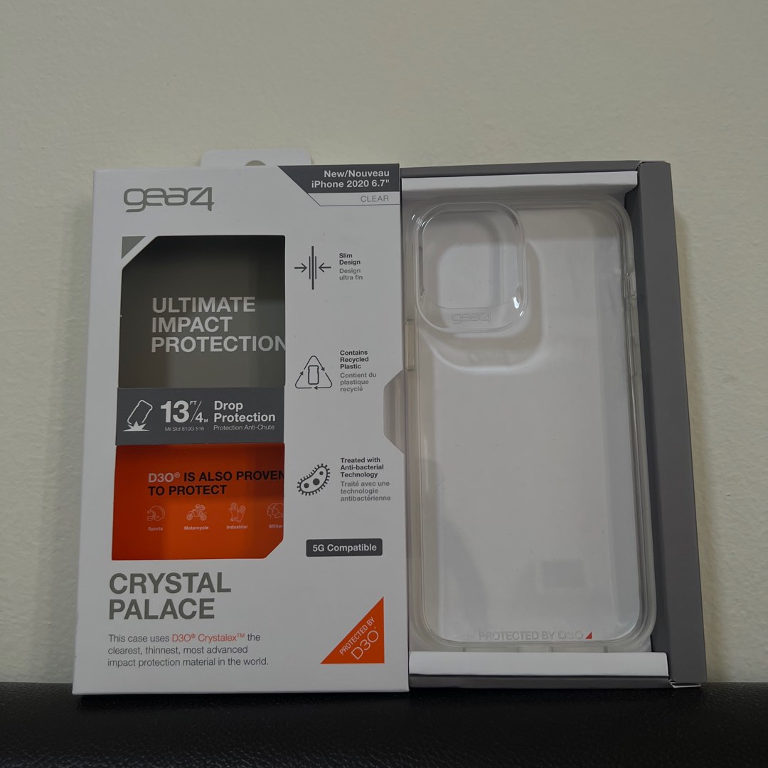iPhone 12 Pro Max Casing | Gear4 | 100% Ori | Clear, Mobile Phones ...