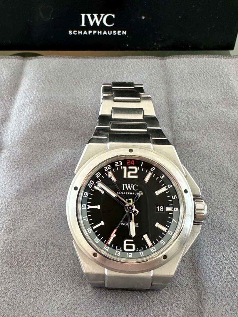 IWC Ingenieur Dual Time IW324402 - FULL SET, 名牌, 手錶 - Carousell