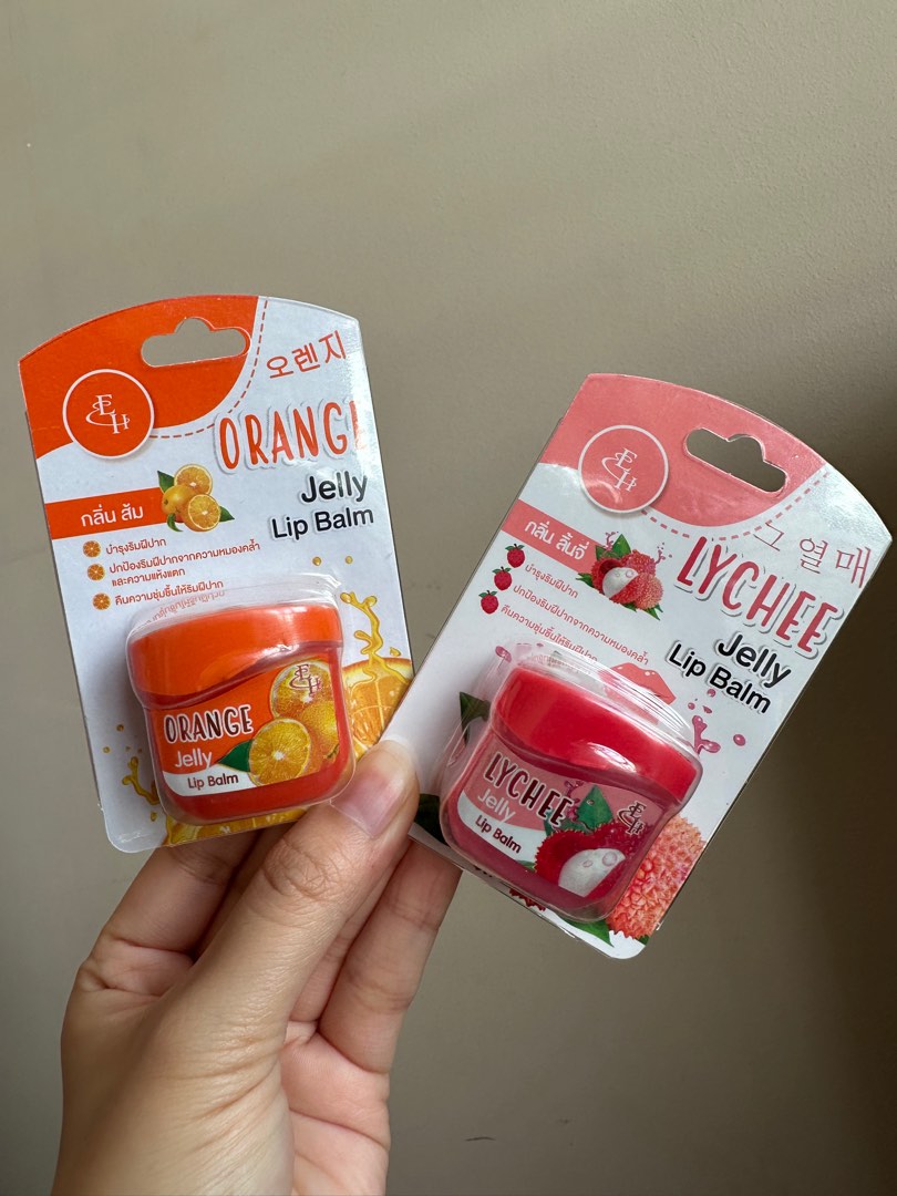 Jelly lip balm lychee and orange flavour, Beauty & Personal Care, Face ...