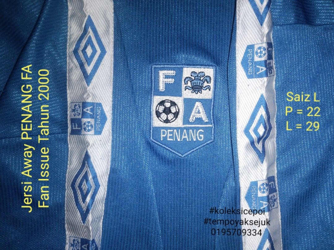 Jersi Away PENANG FA 2000, Men's Fashion, Activewear on Carousell