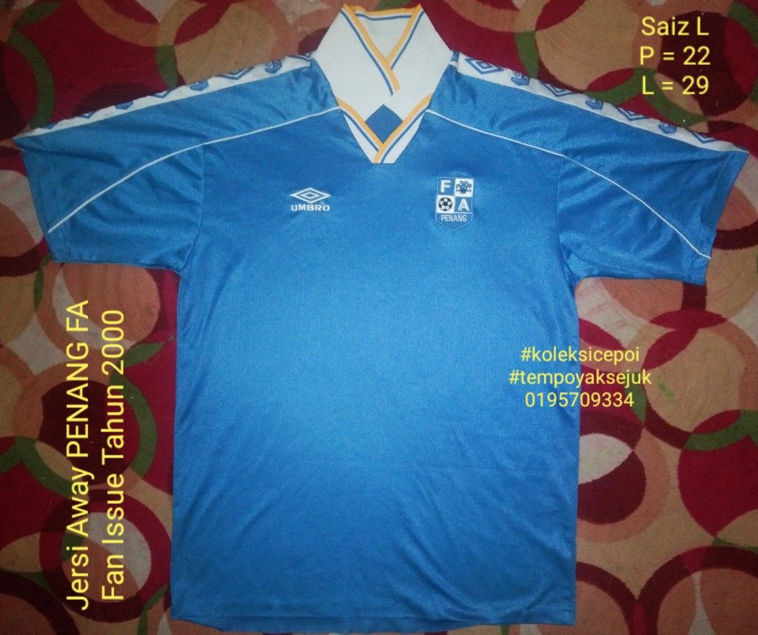 Jersi Away PENANG FA 2000, Men's Fashion, Activewear on Carousell