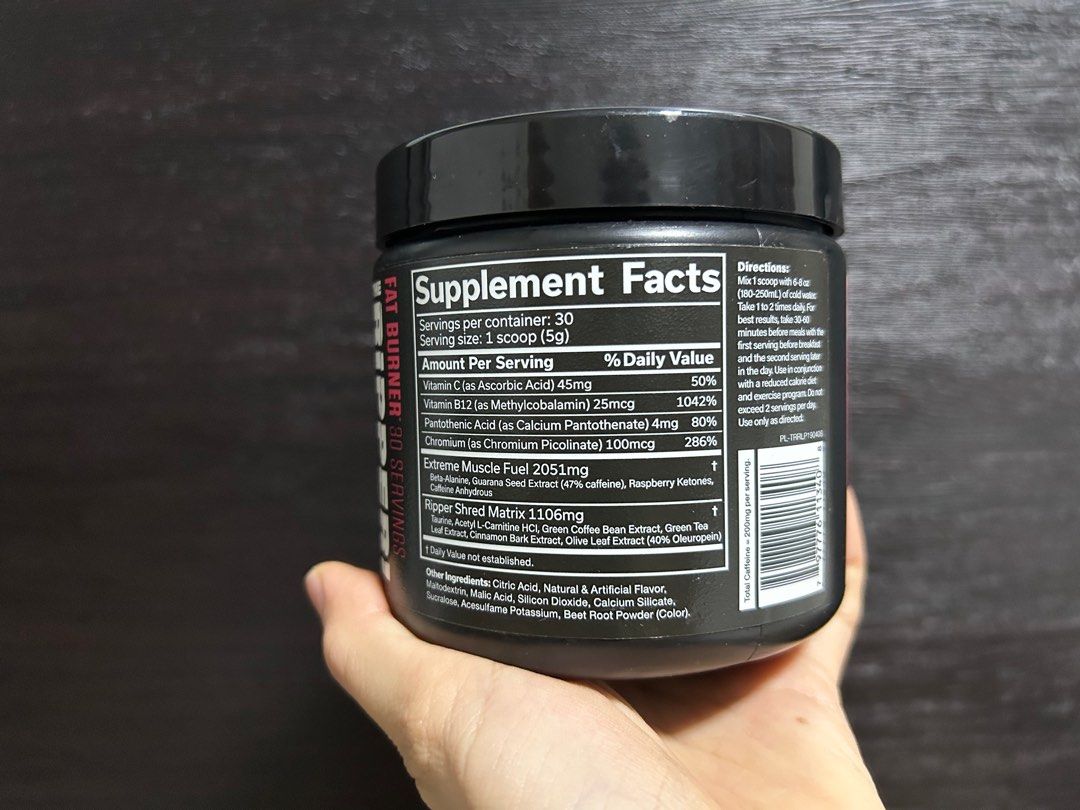 JNX Sport, The Ripper, Fat Burner, Weight Management, 30 servings (150 ...