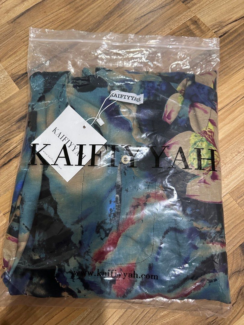 Kaifiyyah Baju Kurong Hajar Black Floral, Women's Fashion, Muslimah ...