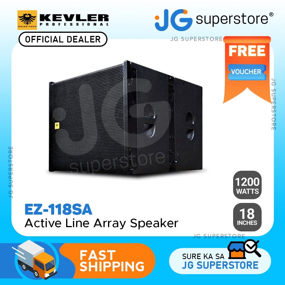 KEVLER EZ-118SA 18" 1200W Active Subwoofer Line Array Speaker System ...