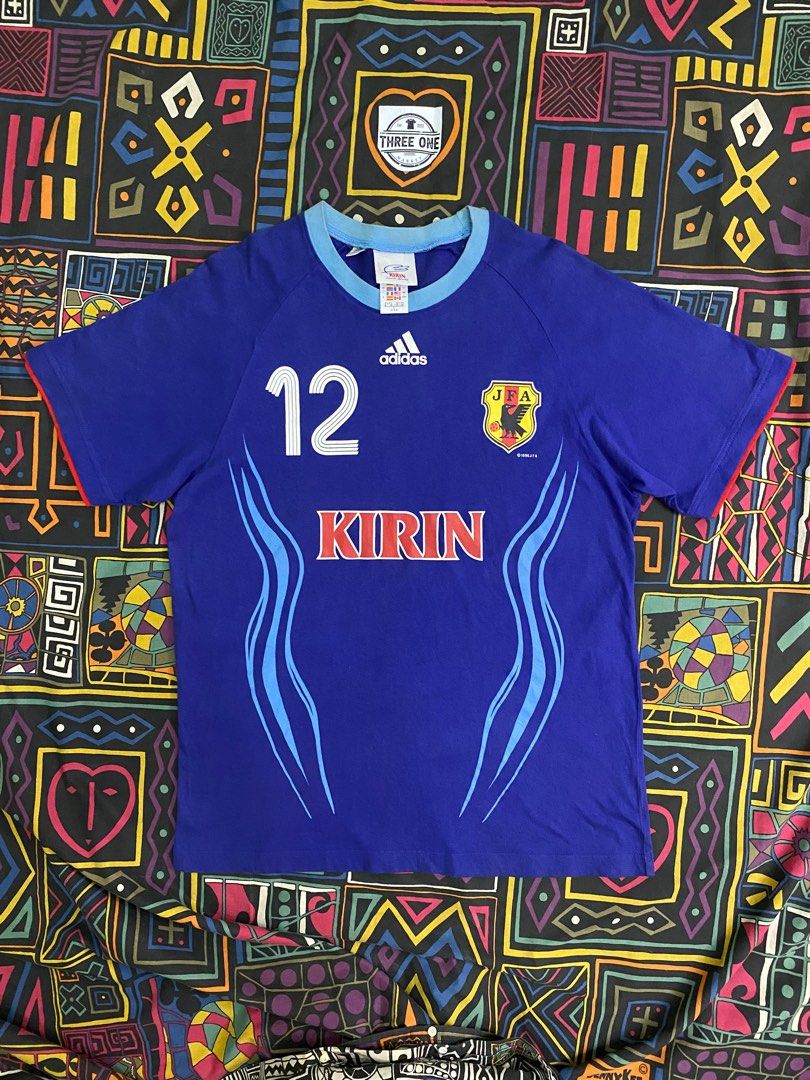 KIRIN JAPAN - ADIDAS T SHIRT, Fesyen Pria, Pakaian , Atasan di Carousell