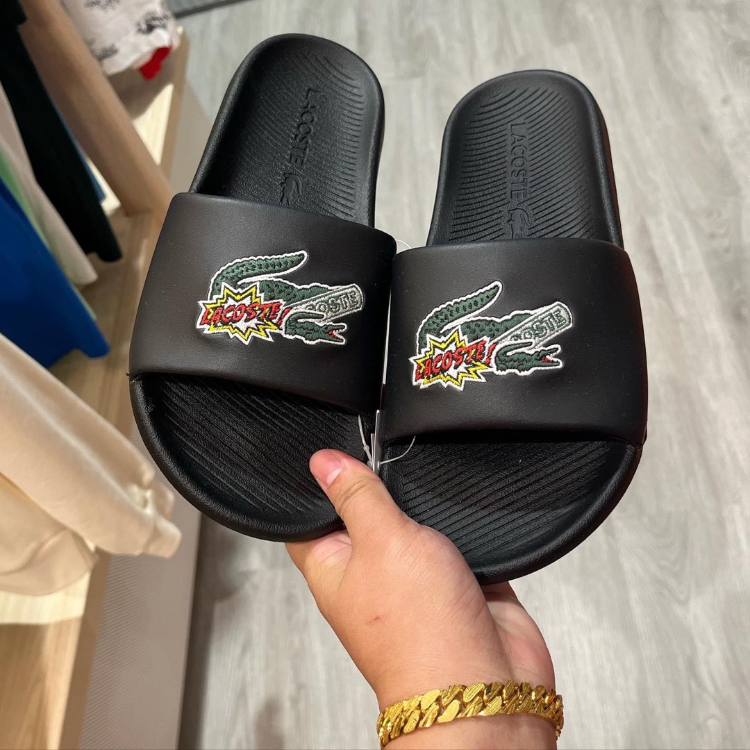 Lacoste Slides, Men's Fashion, Footwear, Slippers & Slides on Carousell