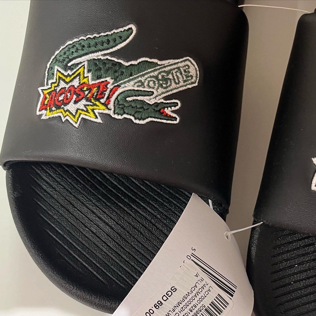 Lacoste Slides, Men's Fashion, Footwear, Slippers & Slides on Carousell