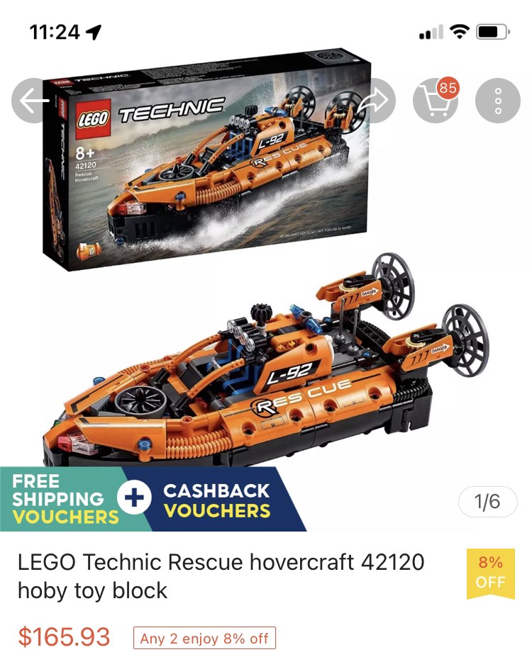 Lego Technic 42120, Hobbies & Toys, Toys & Games on Carousell