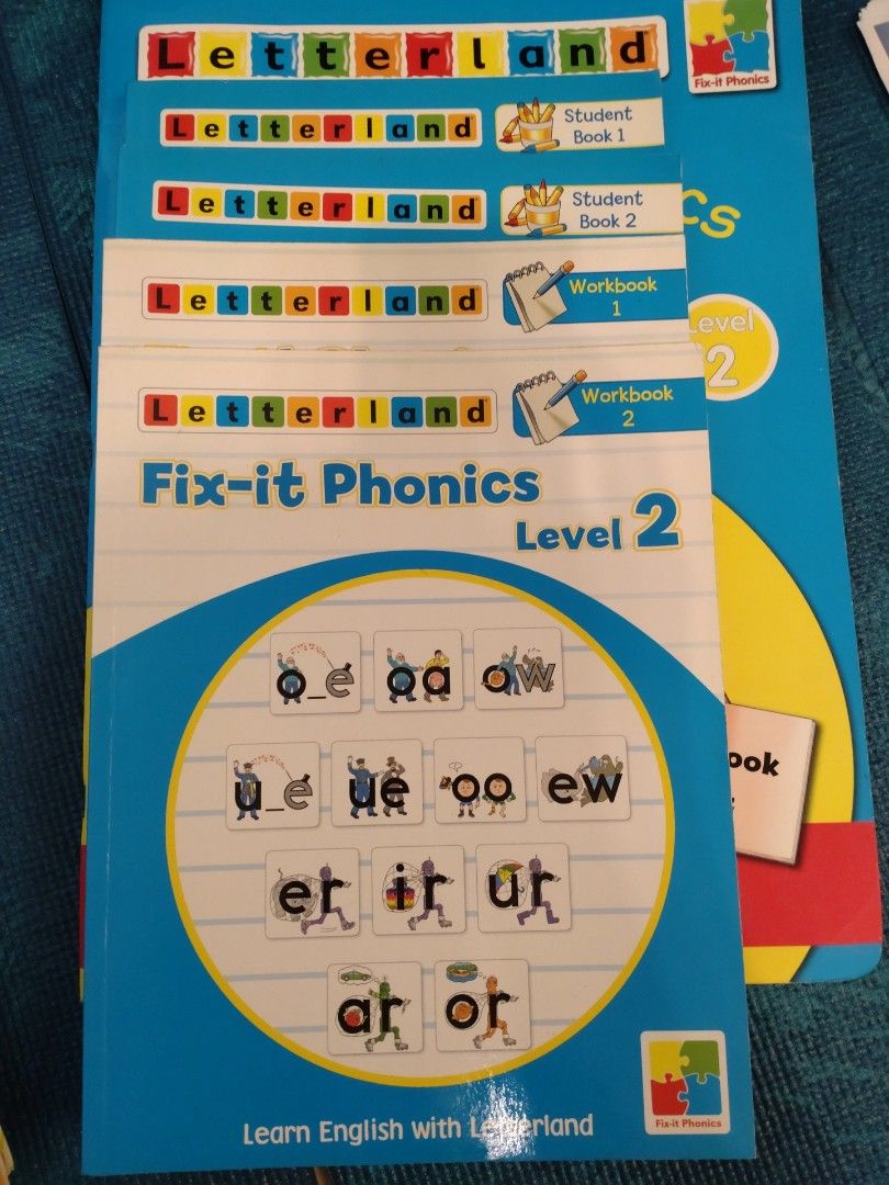 Letterland Fix-Phonics Level 2, 興趣及遊戲, 書本 & 文具, 小朋友書 - Carousell