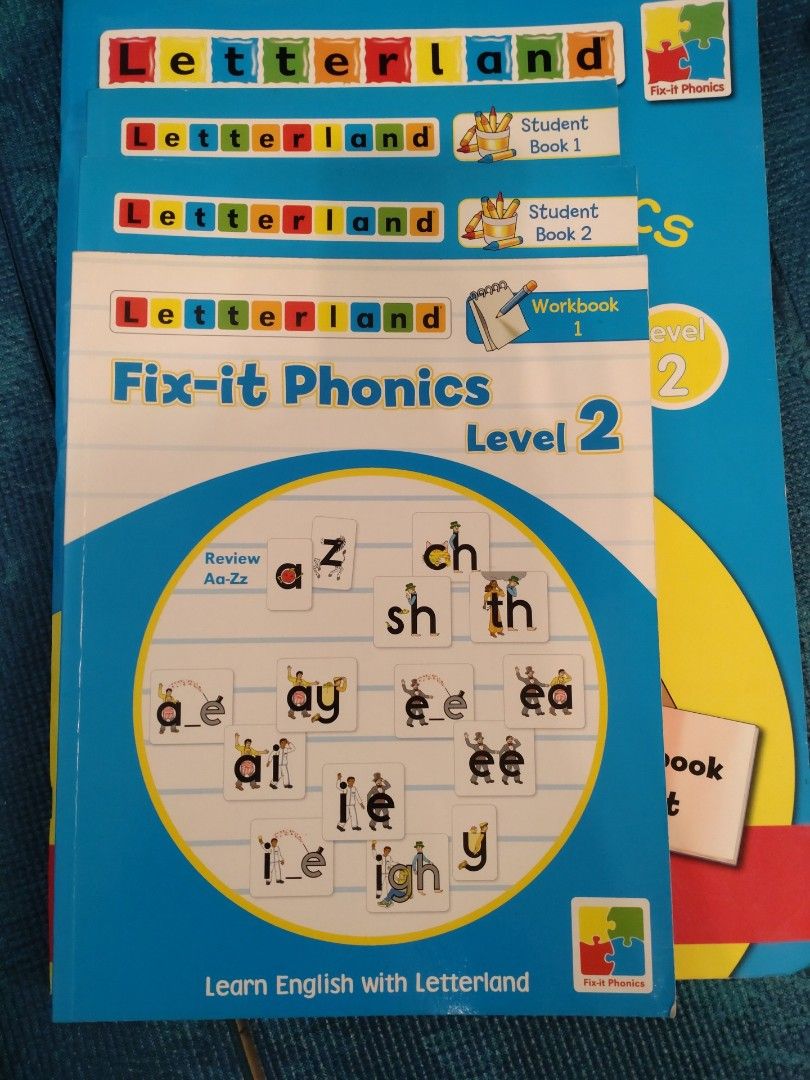 Letterland Fix-Phonics Level 2, 興趣及遊戲, 書本 & 文具, 小朋友書 - Carousell