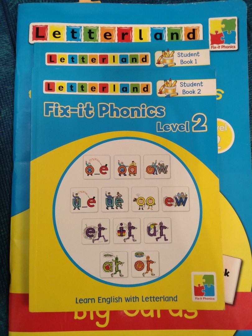 Letterland Fix-Phonics Level 2, 興趣及遊戲, 書本 & 文具, 小朋友書 - Carousell