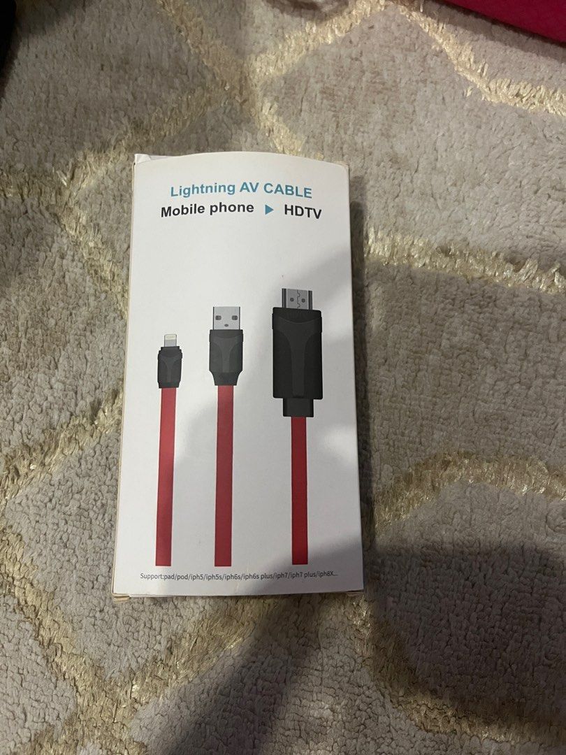 Lightning AV Cable, Mobile Phones & Gadgets, Mobile & Gadget Accessories, Chargers & Cables on ...