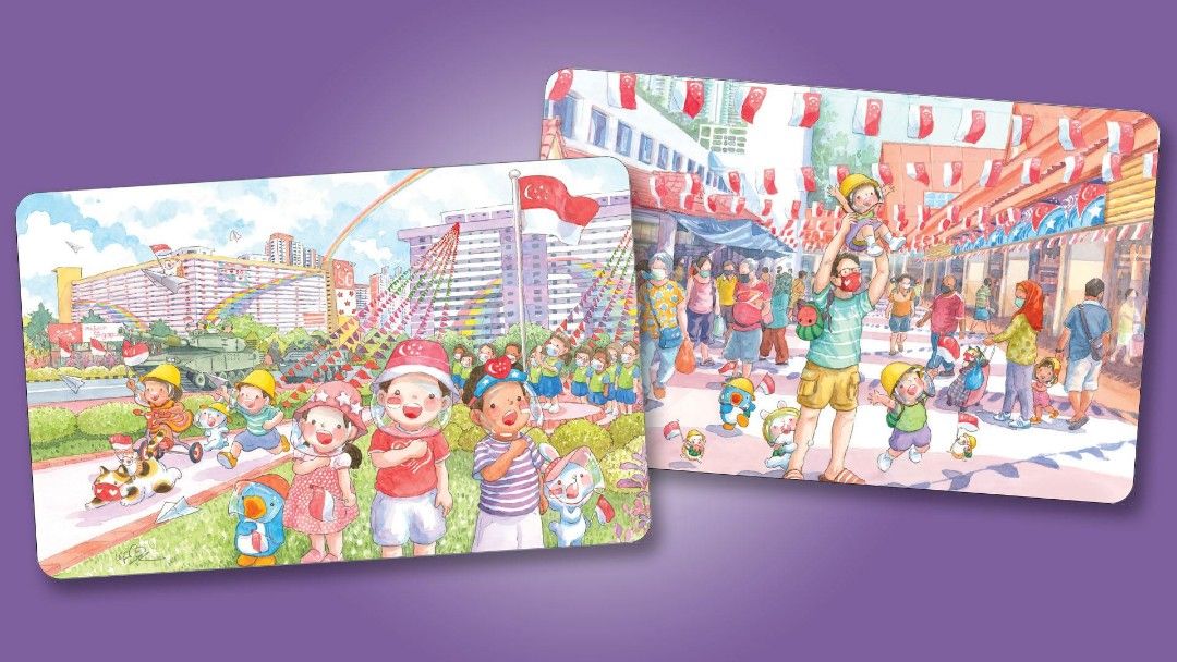 Limited-Edition EZ-Link Cards With National Day Designs By Local Artist ...
