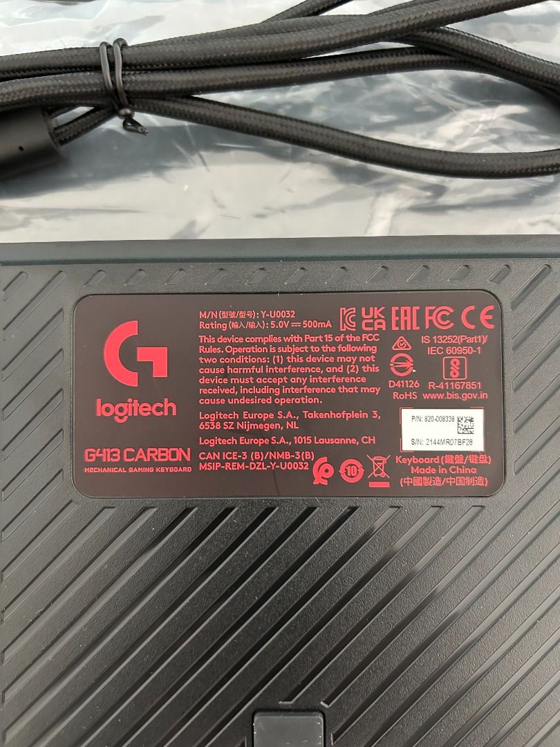 Logitech G413 Carbon Mechanical Gaming Keyboard, Computers & Tech ...