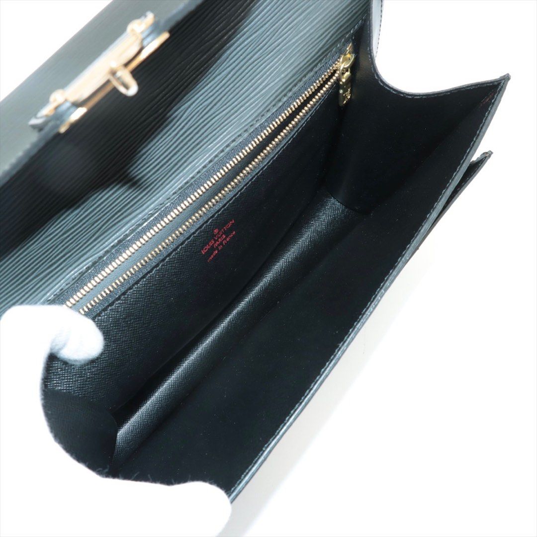 Louis Vuitton LV Monceau 28 Black Epi, Luxury, Bags & Wallets on Carousell
