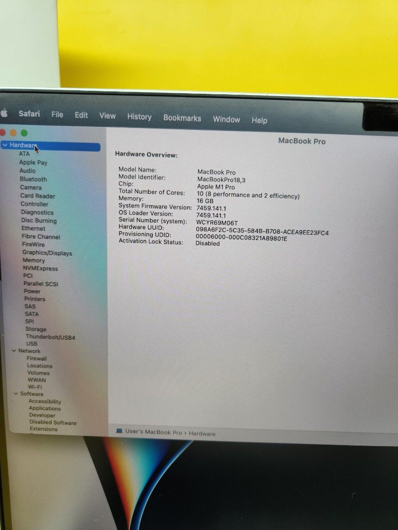 MacBook Pro 14 inch M1 Pro 1193, Computers & Tech, Laptops & Notebooks ...